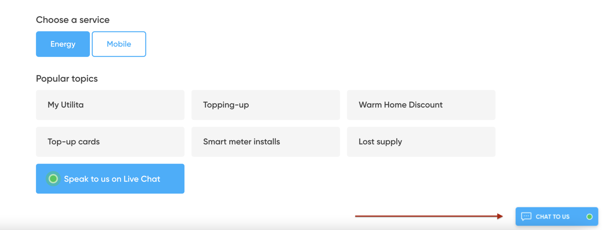 Utilita Energy Live Chat - Live Chat Directory