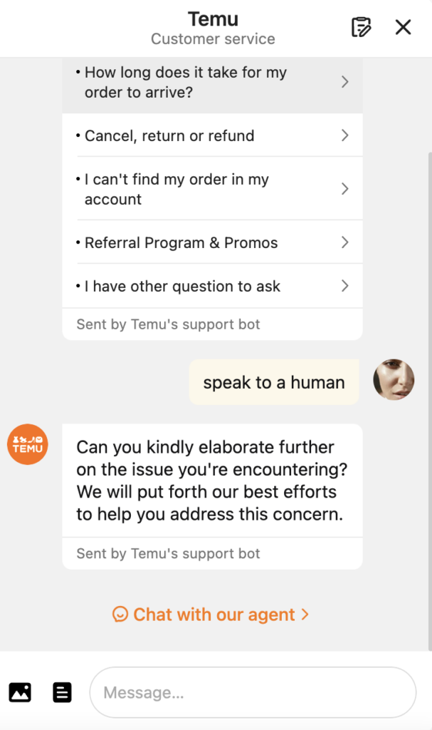 Temu Live Chat | Customer Service - Live Chat Directory